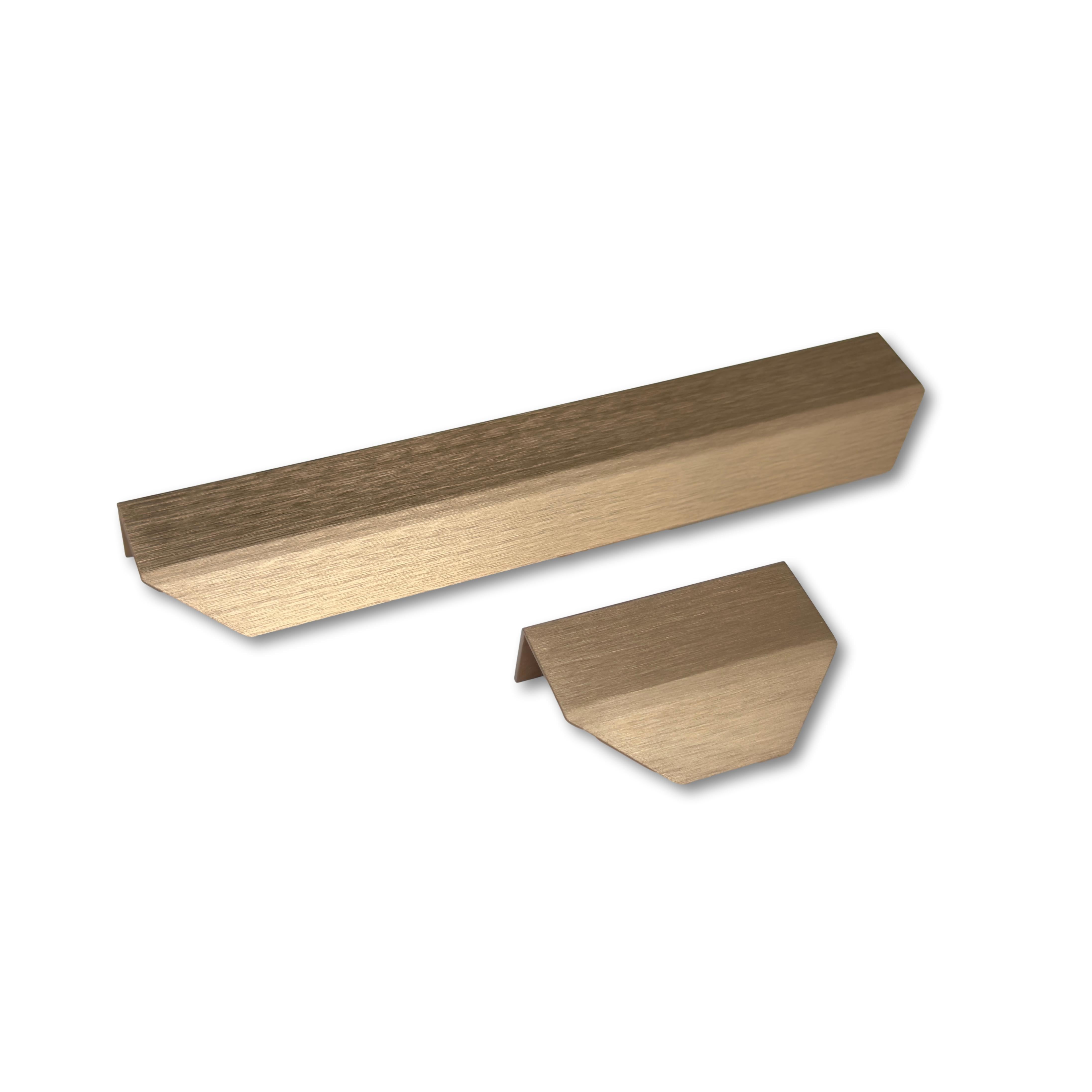 Matte Bronze "Blaze" Edge Drawer Tab Pulls | The Carpentry Shop Co.