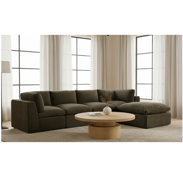 Cates Modular Sofa Dark Green | The Carpentry Shop Co.