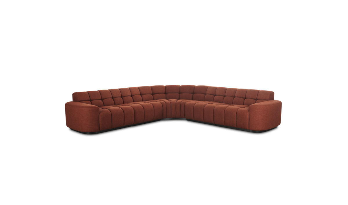 Roman L-Shaped Sectional- Rust – The Carpentry Shop Co.