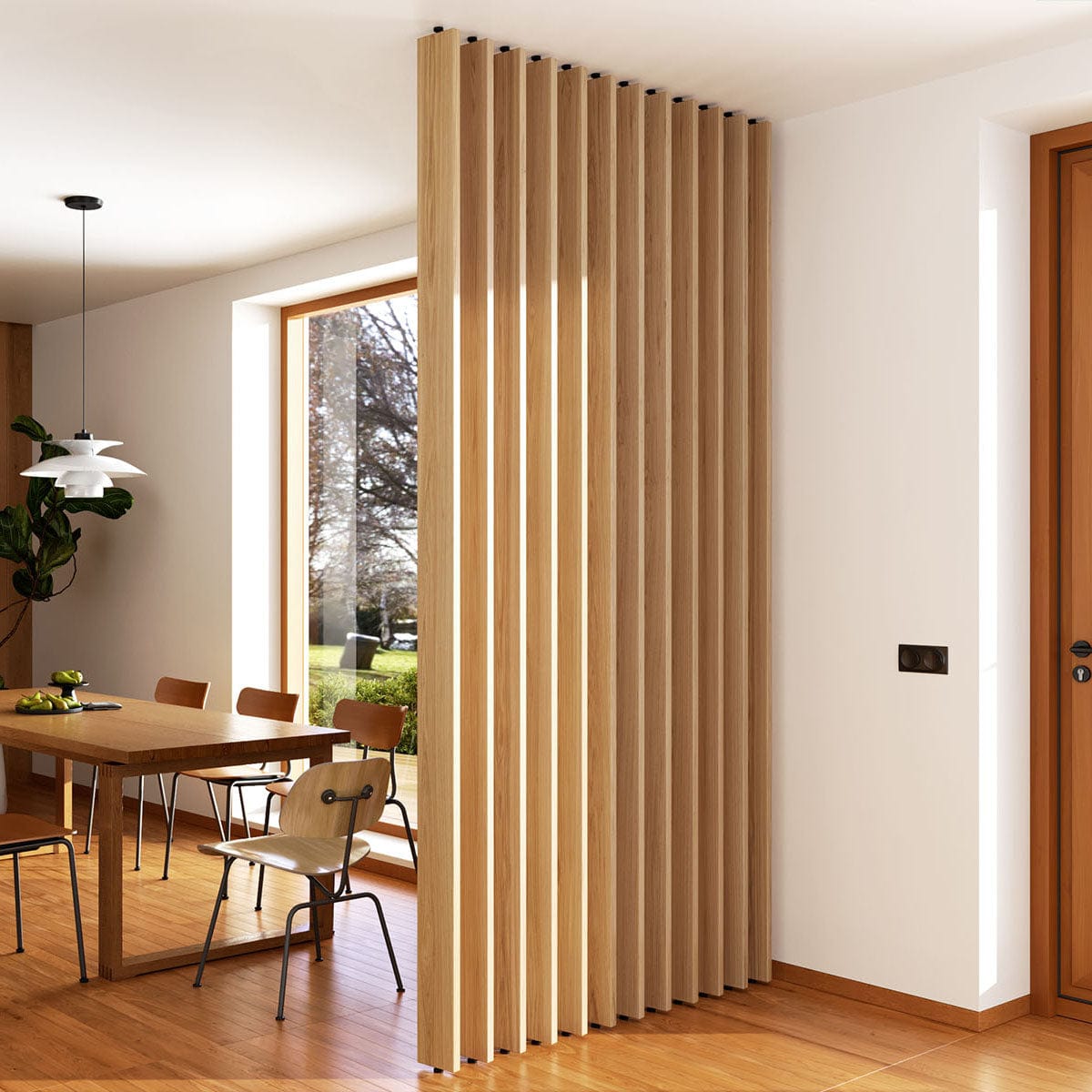 Wood Slat Room Divider | The Carpentry Shop Co.