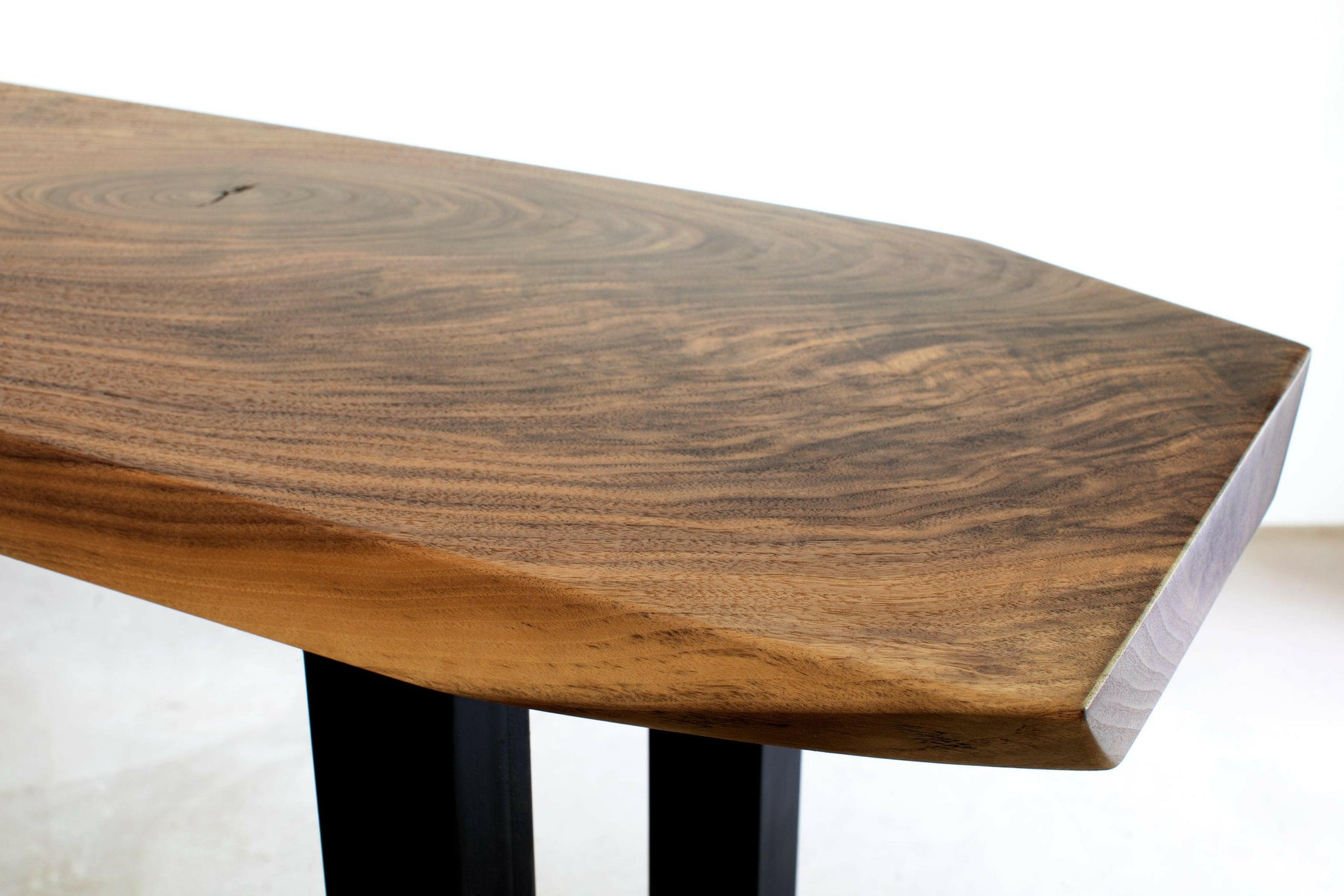 Solid Wood Console Table With Metal Legs | The Carpentry Shop Co.